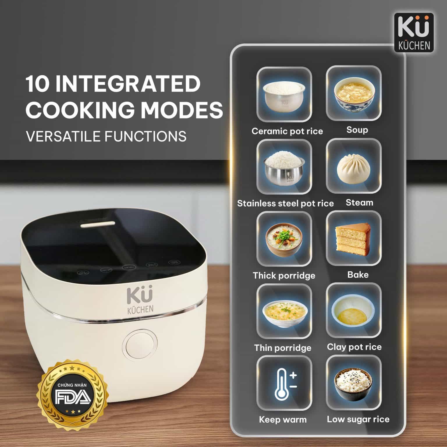 RICE COOKER KU RCDP3003 - KÜ KÜCHEN Philippines